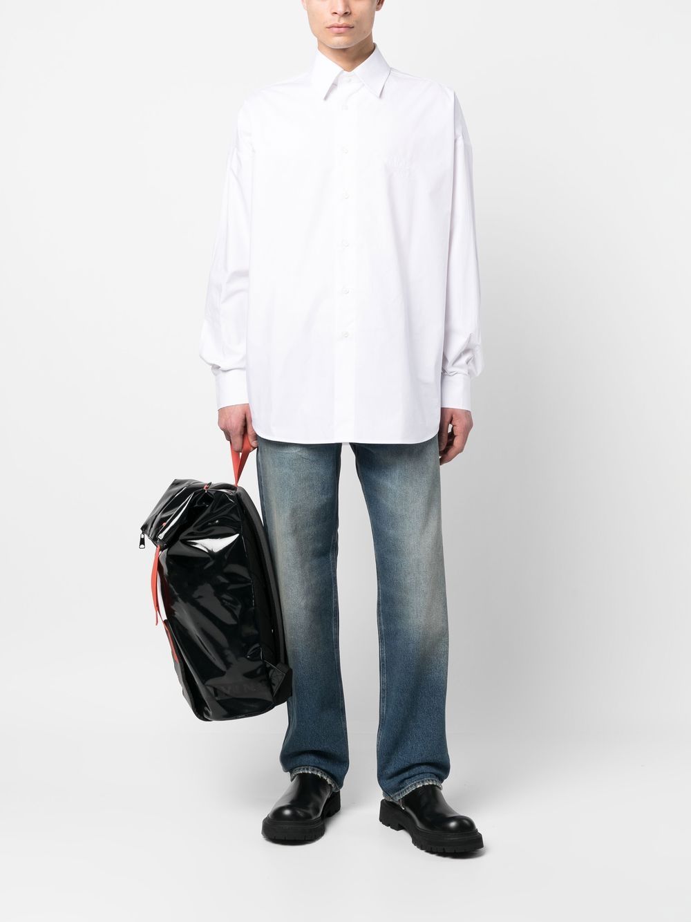 DIESEL® embroidered-logo detail shirt