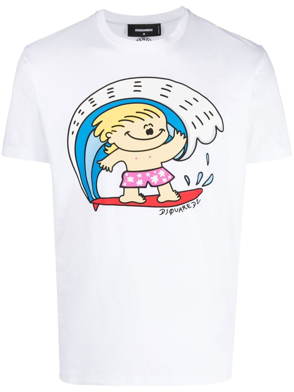 DSQUARED2 logo-print detail t-shirt