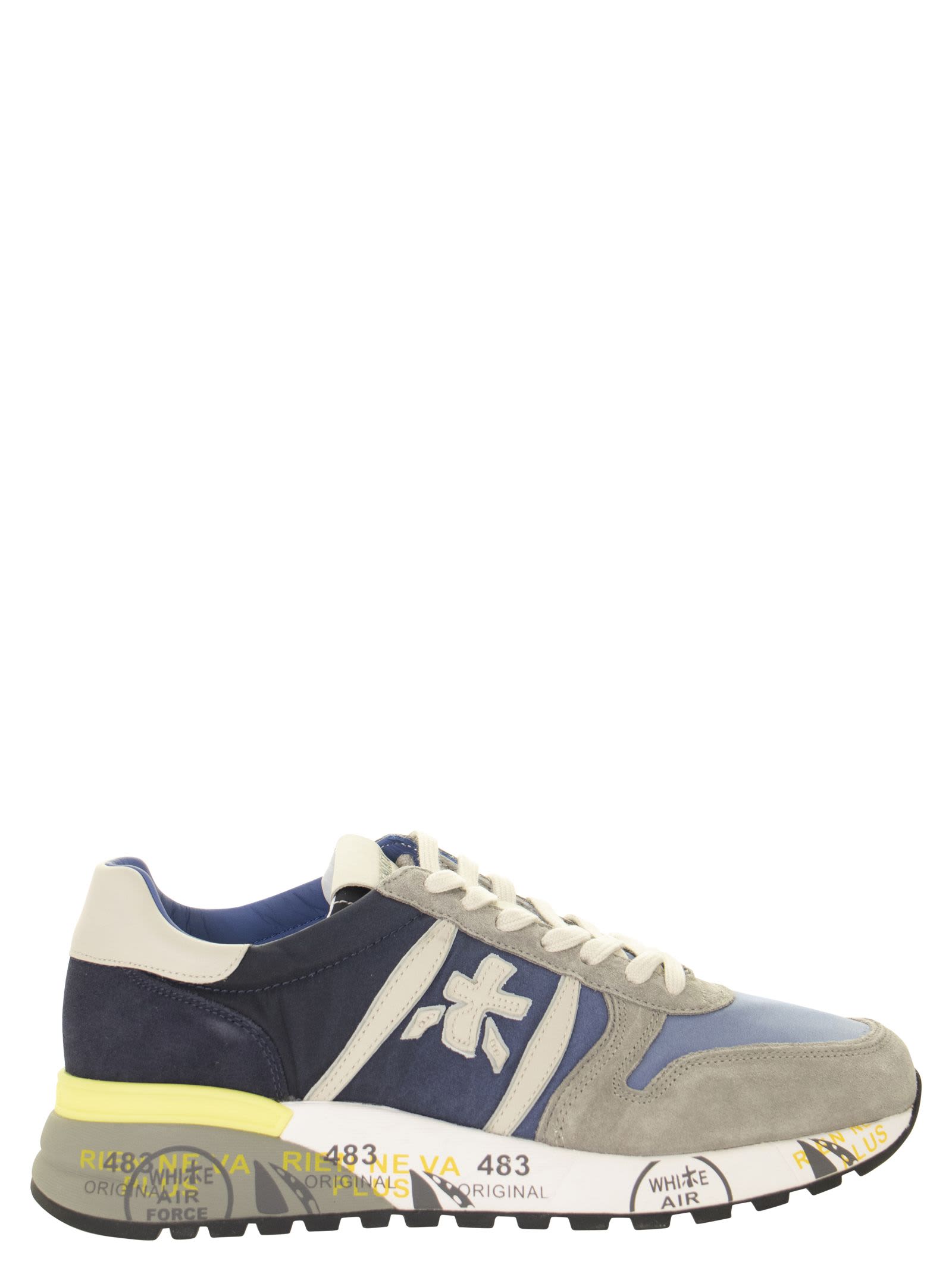 Premiata Lander 4587 Sneakers - Blue/grey | Editorialist