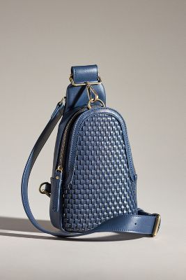 Urban Originals Woven Liberty Sling Bag In Blue - 30% Off  display picture 1