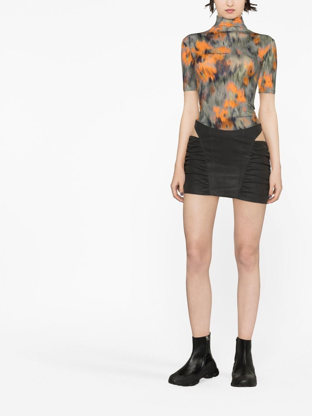 MISBHV MISBHV Ruched Mini Skirt