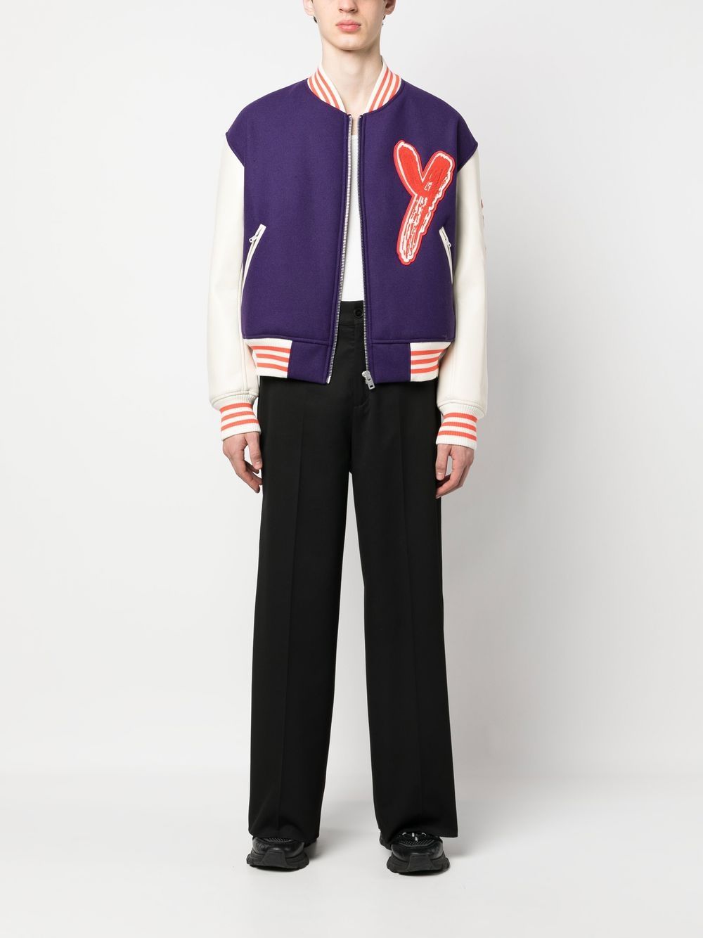 Y3 Y-3 Graphic-Print Bomber Jacket