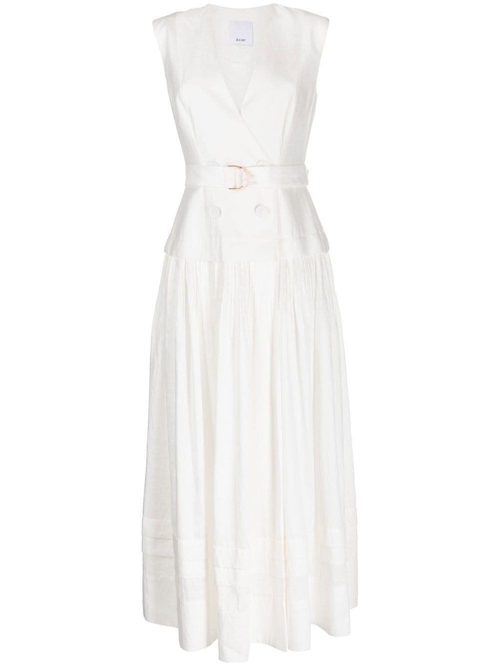 open lace back dress Acler Marley Maxi Dress in Ivory