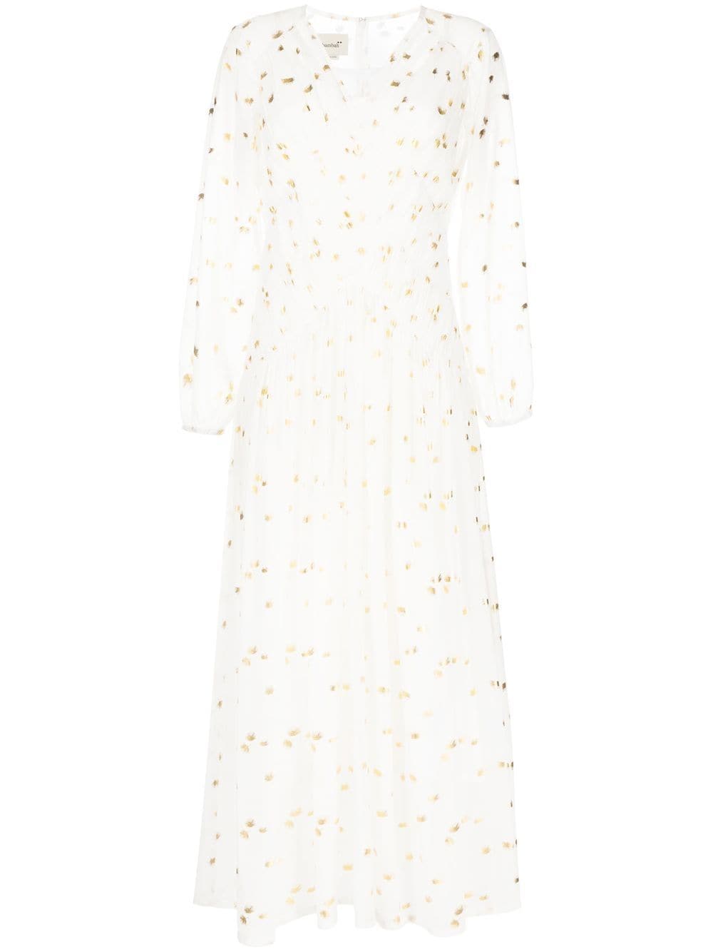 BAMBAH Bambah Polka Dot Print Maxi Kaftan
