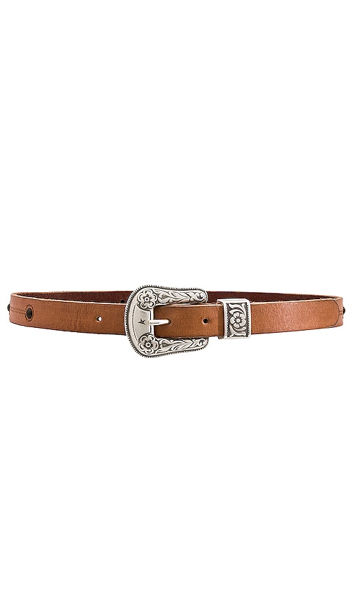  Hip Lace Washed Belt in Cuoio Golden Goose Deluxe Brand Hip Lace Leather Belt – Ellie Belle main image 2