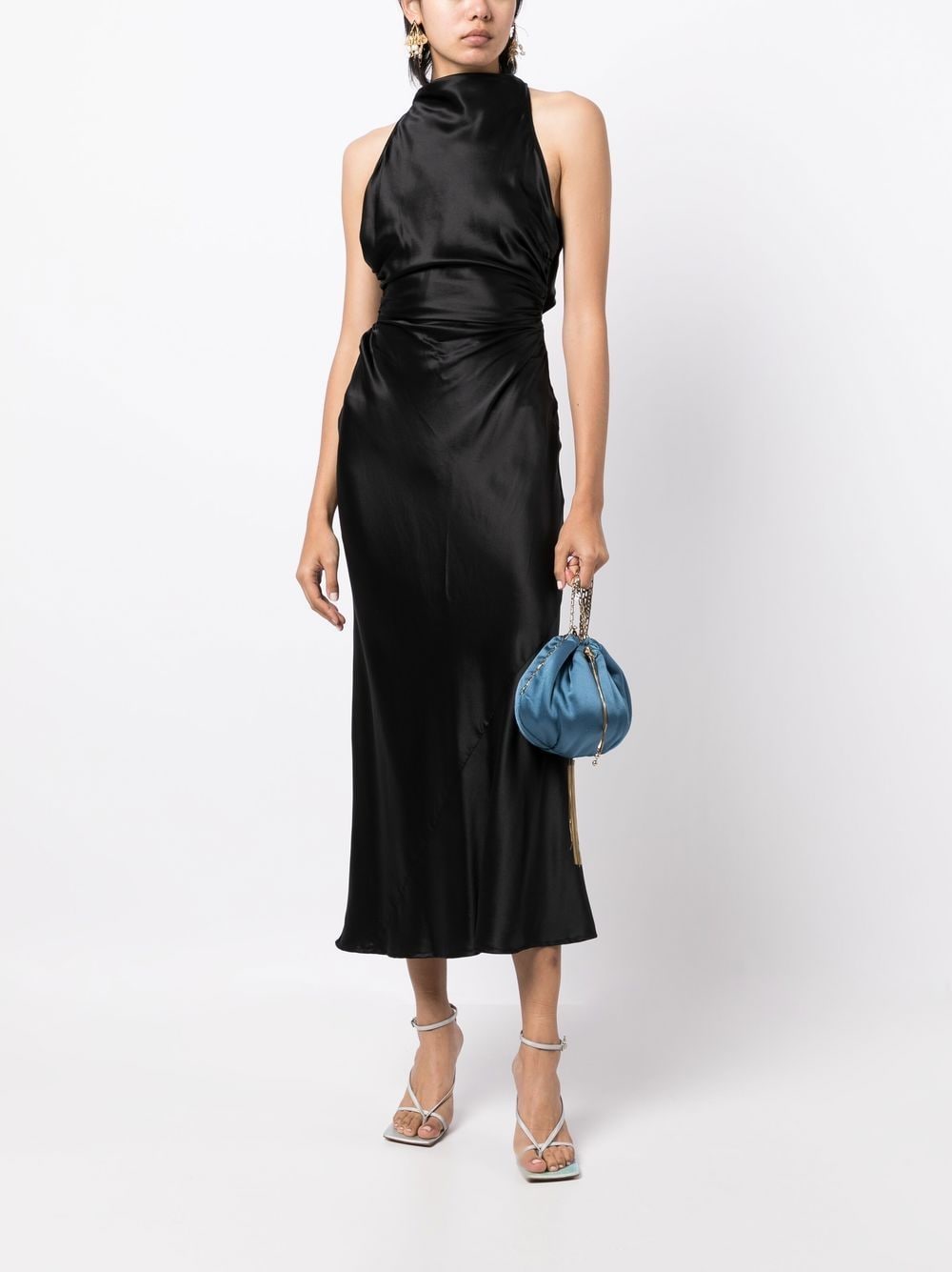 Reformation X Kacey Musgraves Stella Lace Trim Silk Midi Dress - Ivory | Editorialist Reformation X Kacey Musgraves Stella Lace Trim Silk Midi Dress - Ivory | Editorialist