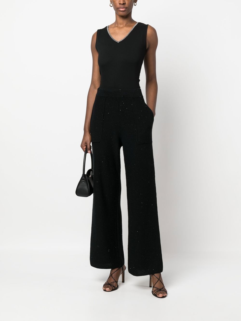 FABIANA FILIPPI Wide-Leg Sequin-Embellished Trousers