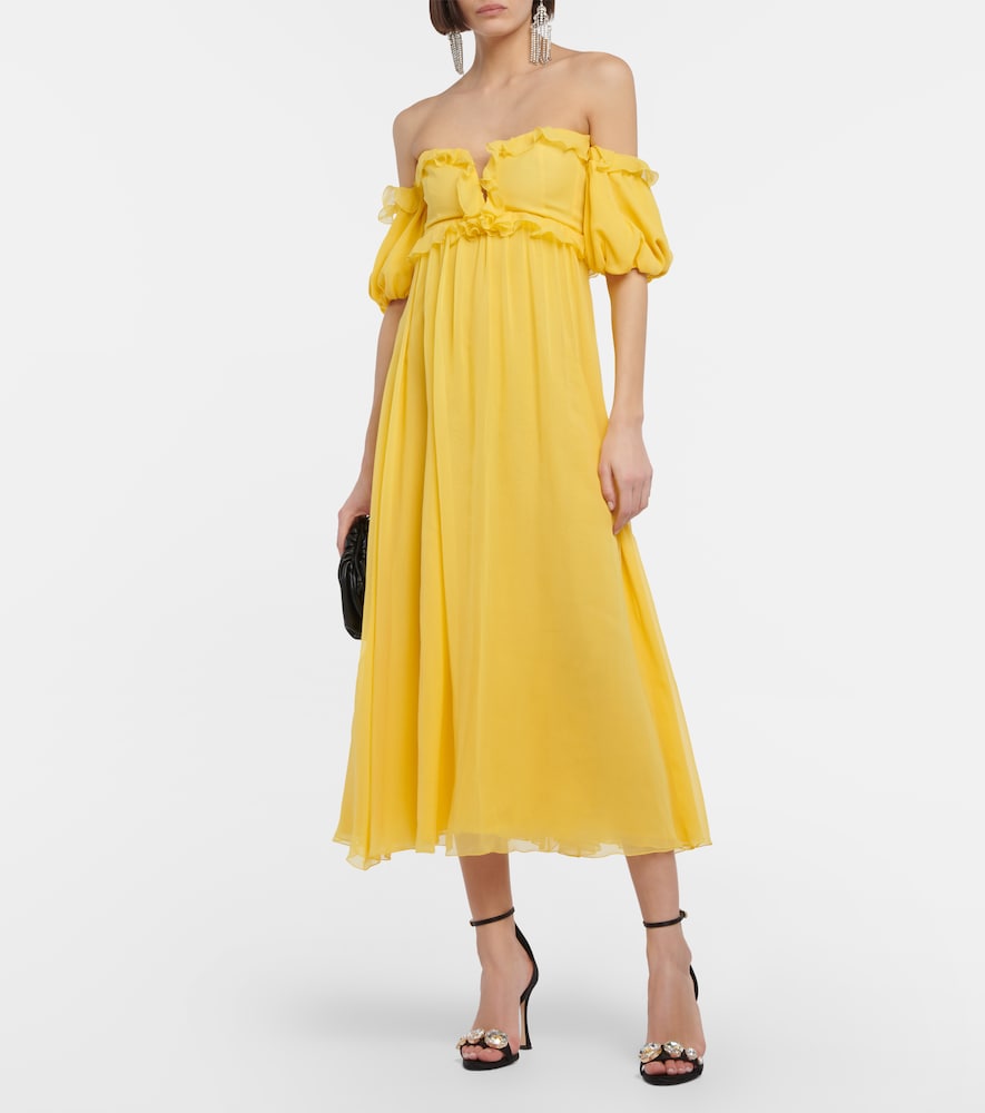 GIAMBATTISTA VALLI Giambattista Valli Off-the-Shoulder Silk Gown
