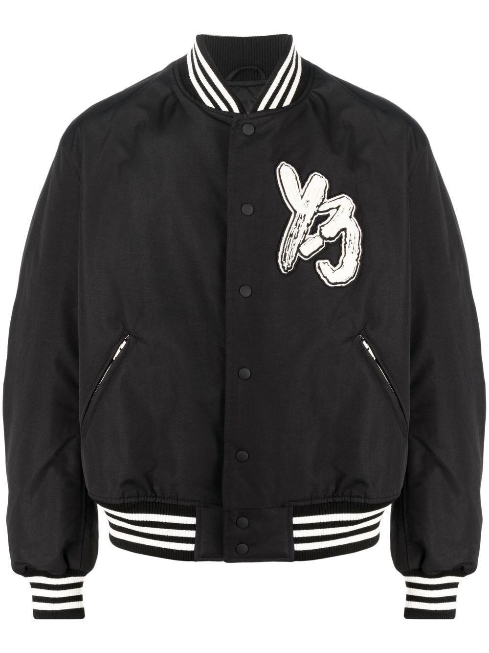 Y3 Y-3 Bomber Jacket with Logo Patch
