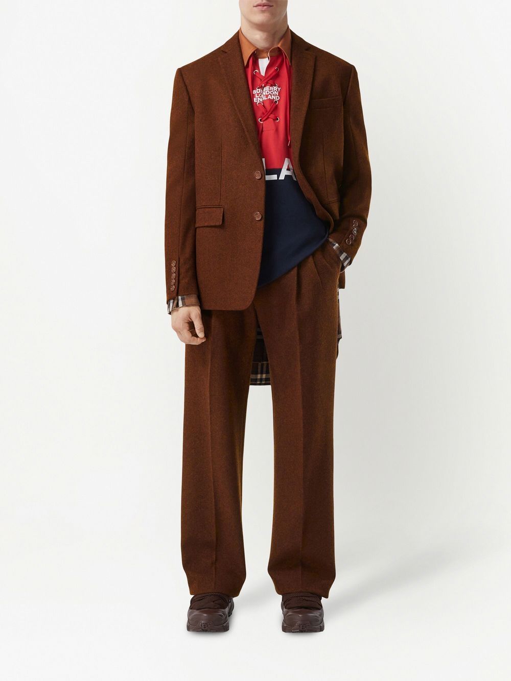 BURBERRY Burberry Pleated Wide-Leg Trousers