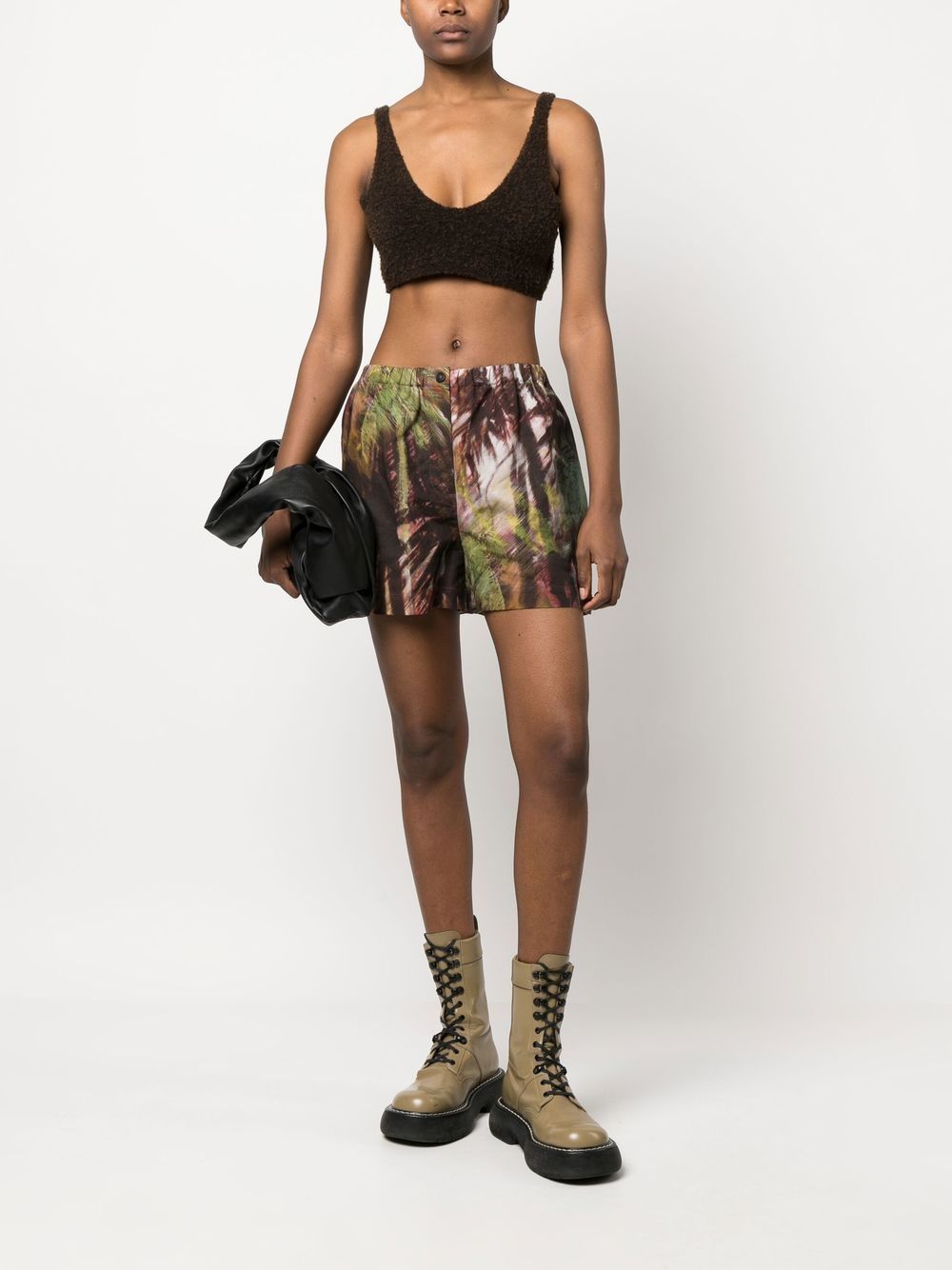 ALANUI Alanui Tropical-Print Thigh Length Shorts