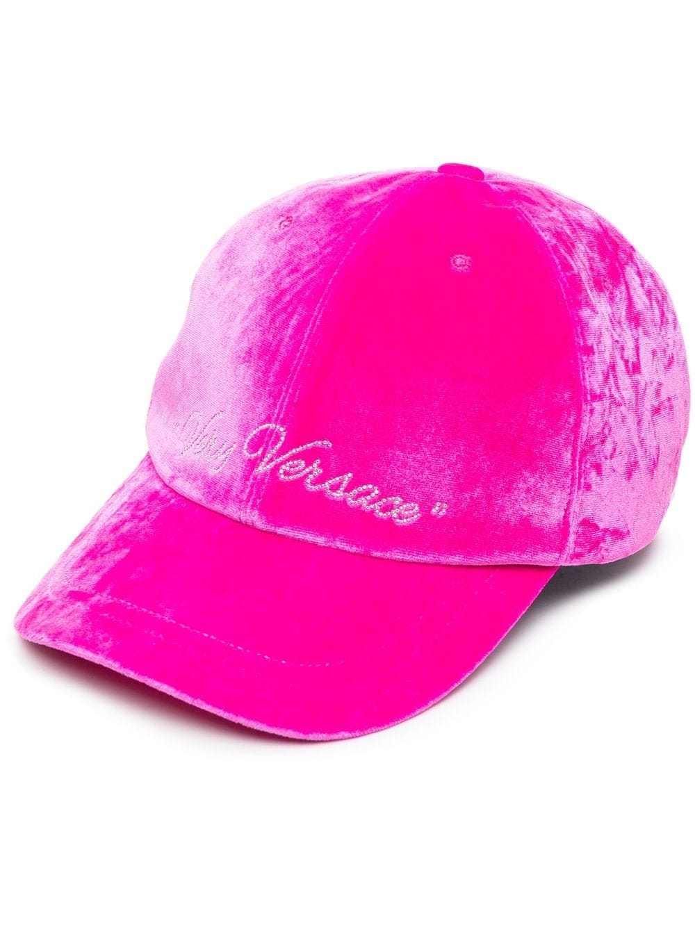 Versace Very Velvet Baseball Cap In Pink - 70% Off  display picture 3