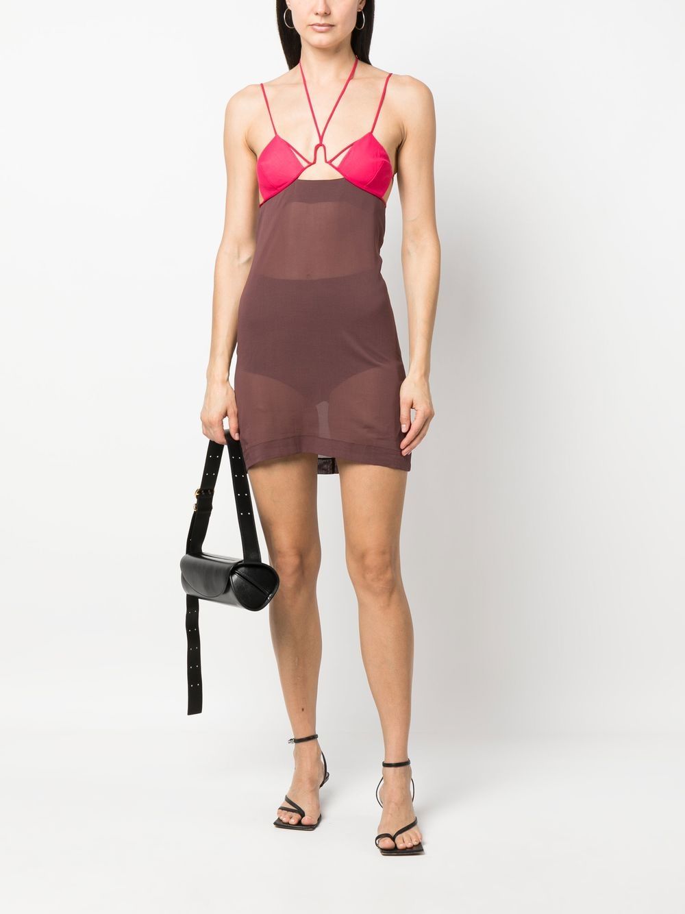 NENSI DOJAKA Nensi Dojaka Cut-Out Cotton Minidress