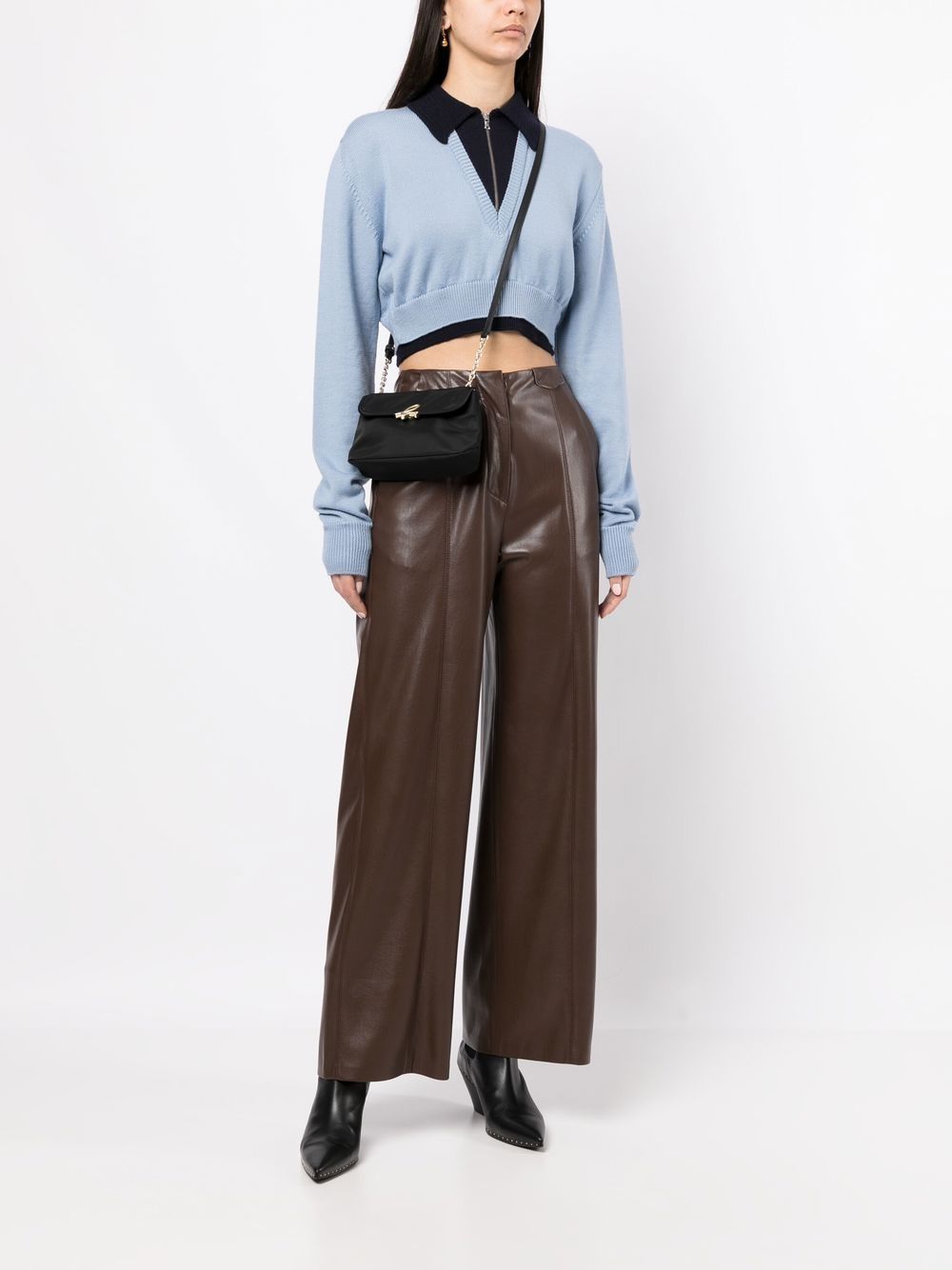 AGNES B. agnès b. Logo-Plaque Crossbody Bag