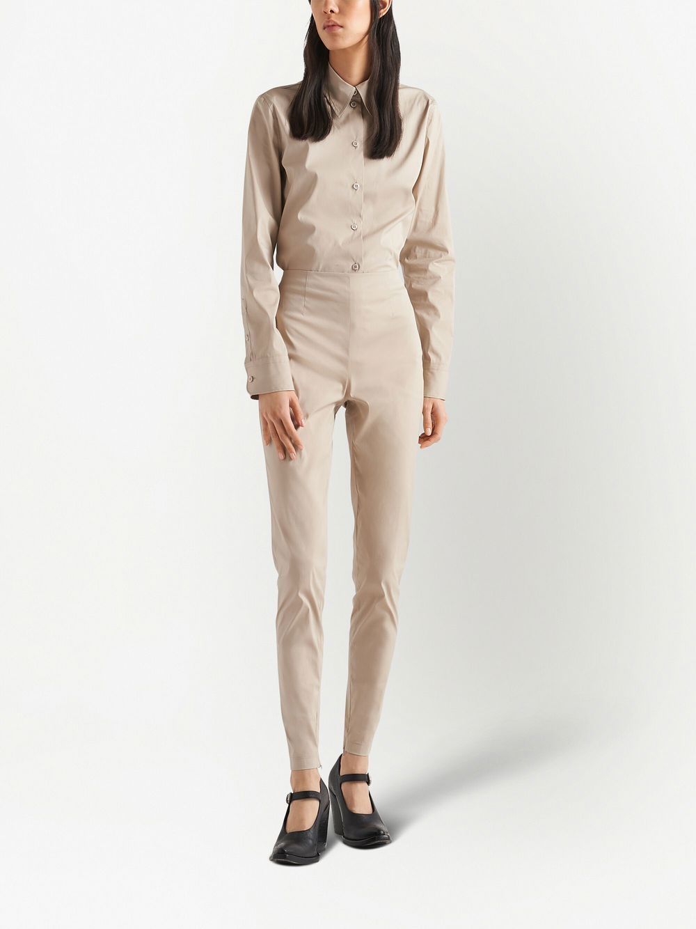 PRADA Prada Triangle-Logo Poplin Shirt