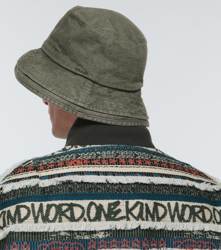 Sacai Pocket Double-Brim Bucket Hat - Black | Editorialist