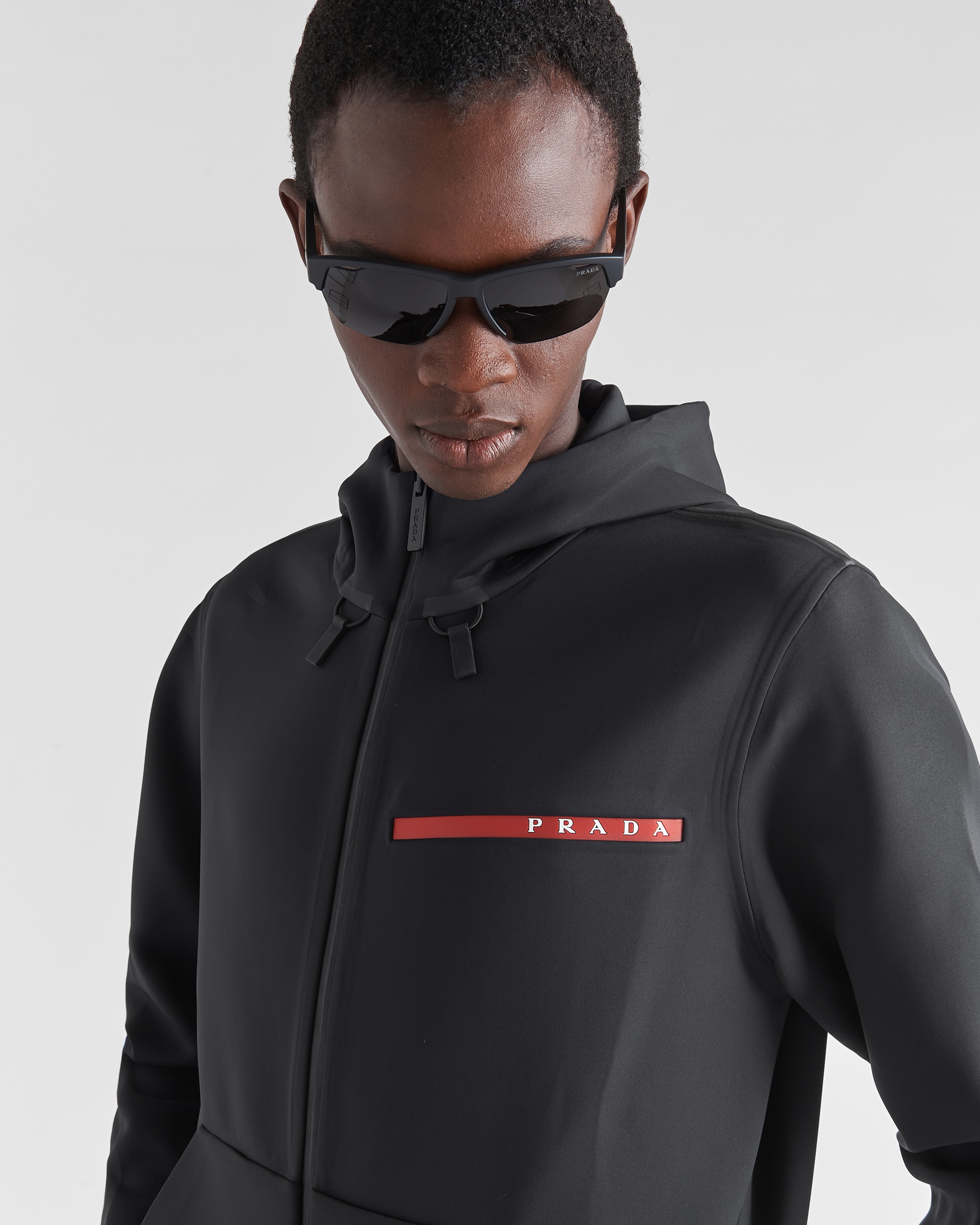 prada sport ジップフーディー Vintage PRADA Sport Nylon Hood Zipped Sweat - M - Etsy
