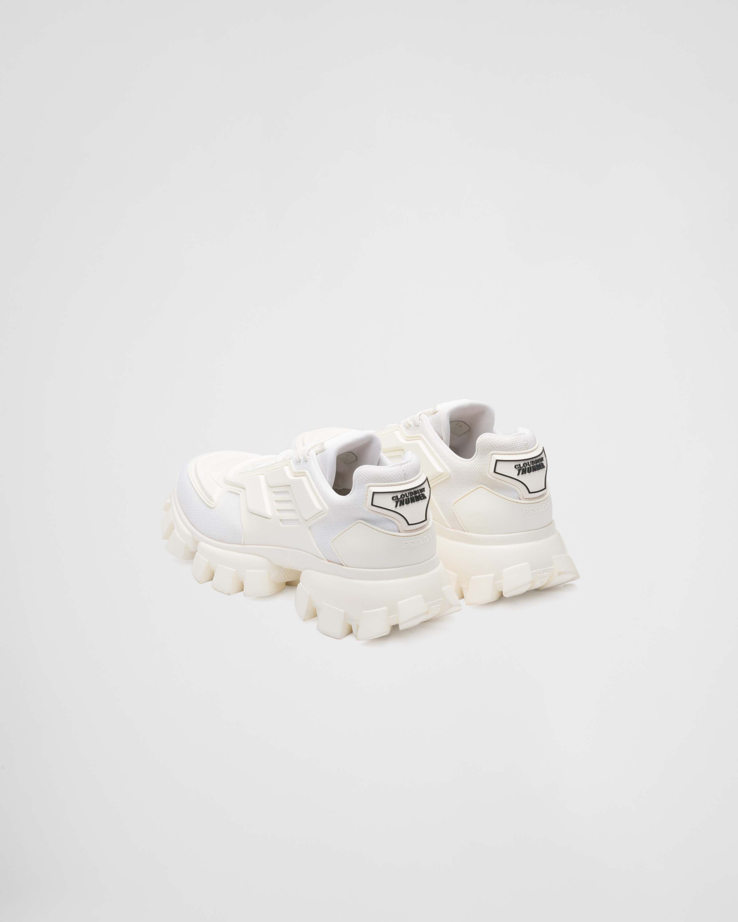 Prada Cloudbust Thunder Technical Fabric Sneakers - White 