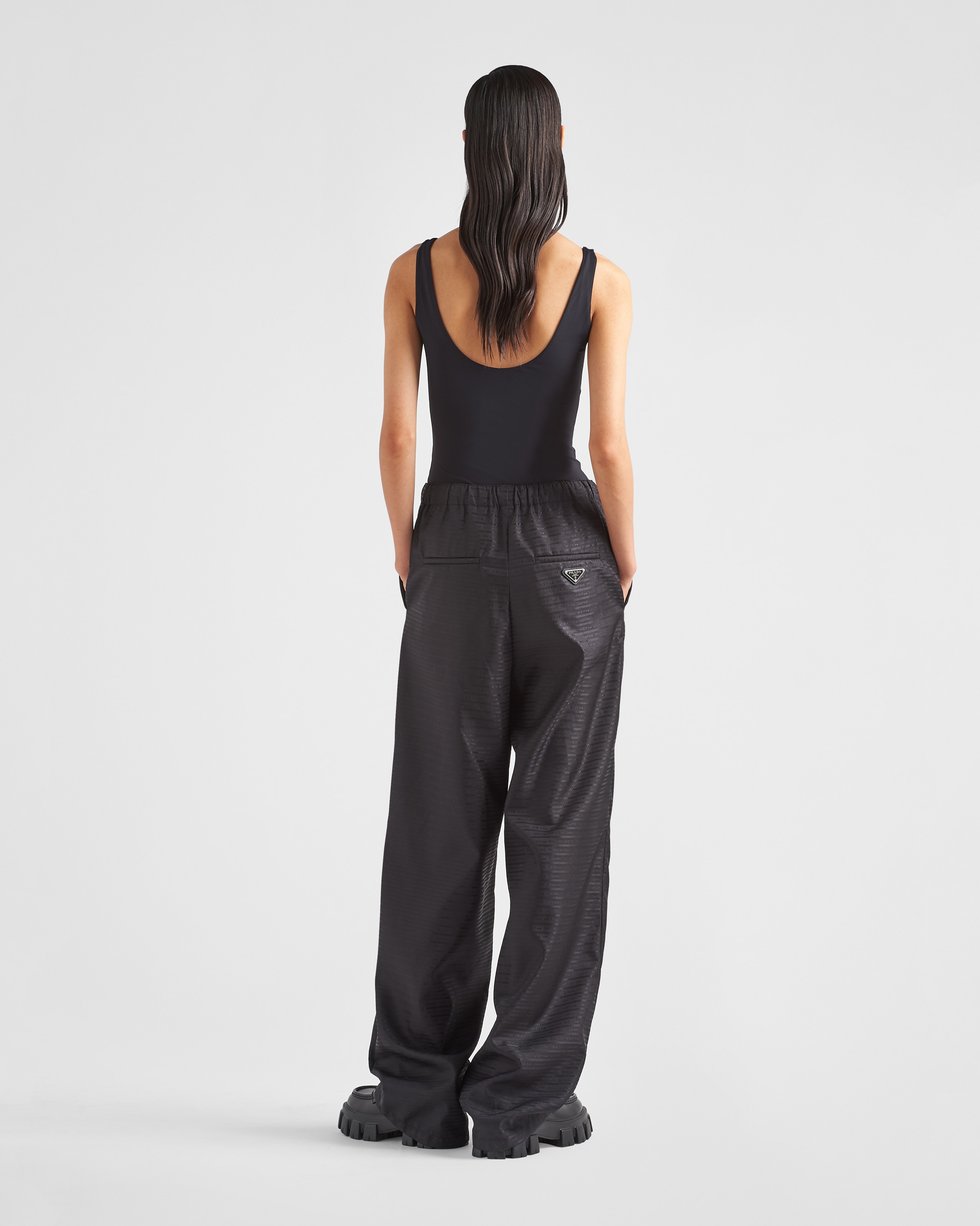Prada Re-Nylon Pants - Black | Editorialist display picture 1