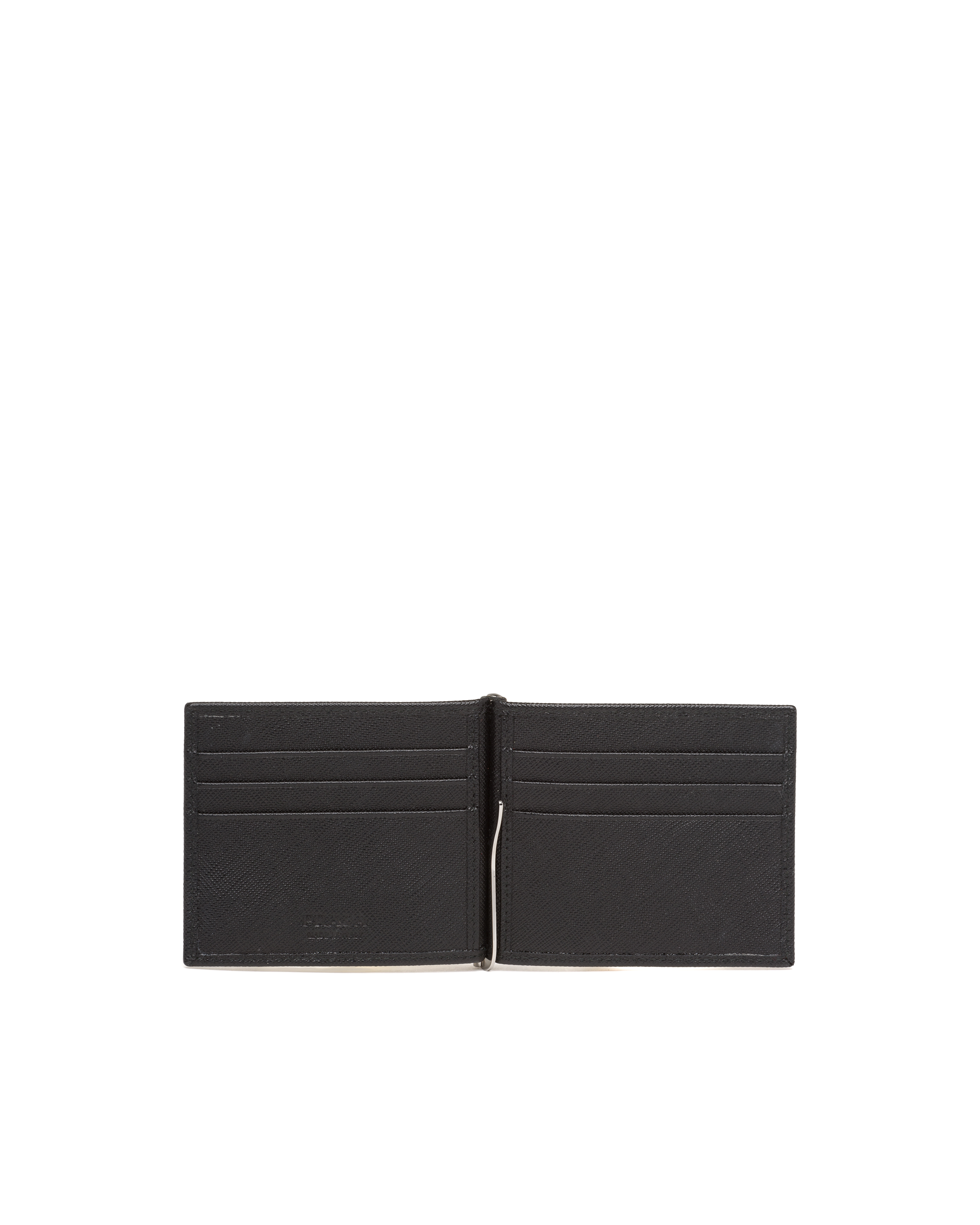 Saffiano Leather Bifold Prada Money Clip Wallet Price Saffiano