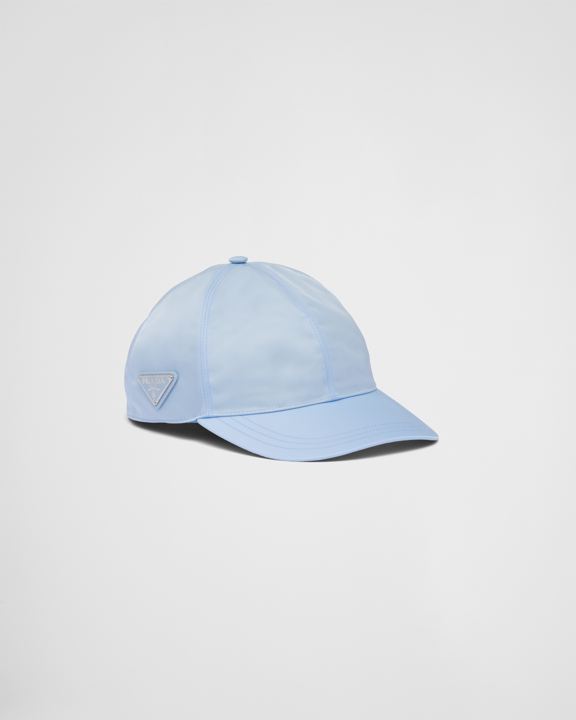 Prada Re-Nylon Baseball Cap - Light Blue | Editorialist display picture 3
