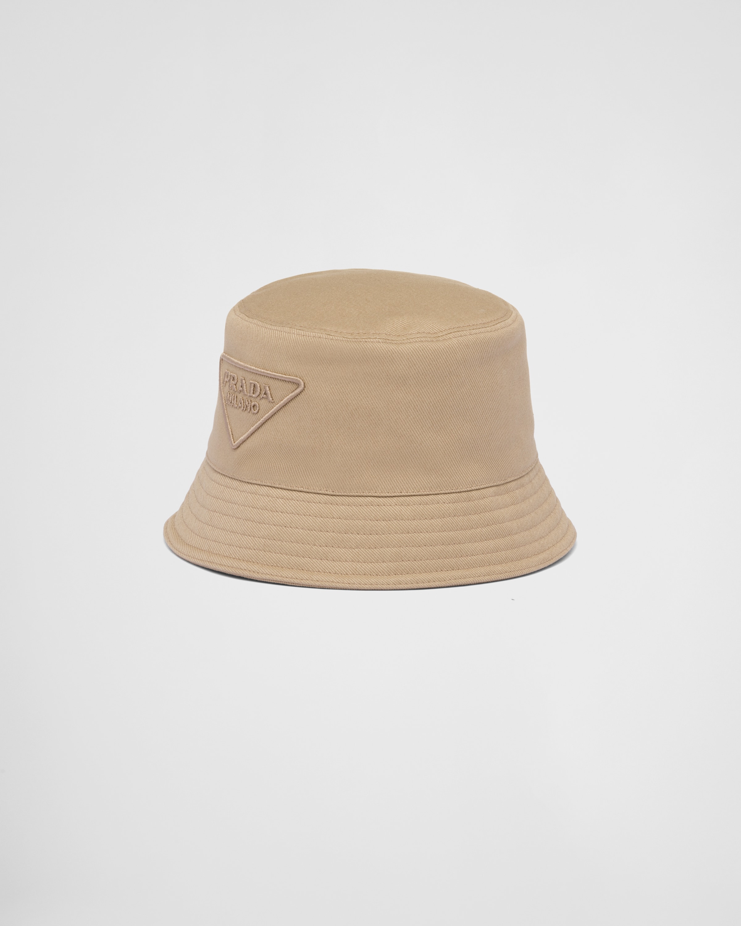 Prada Drill Bucket Hat - Khaki | Editorialist