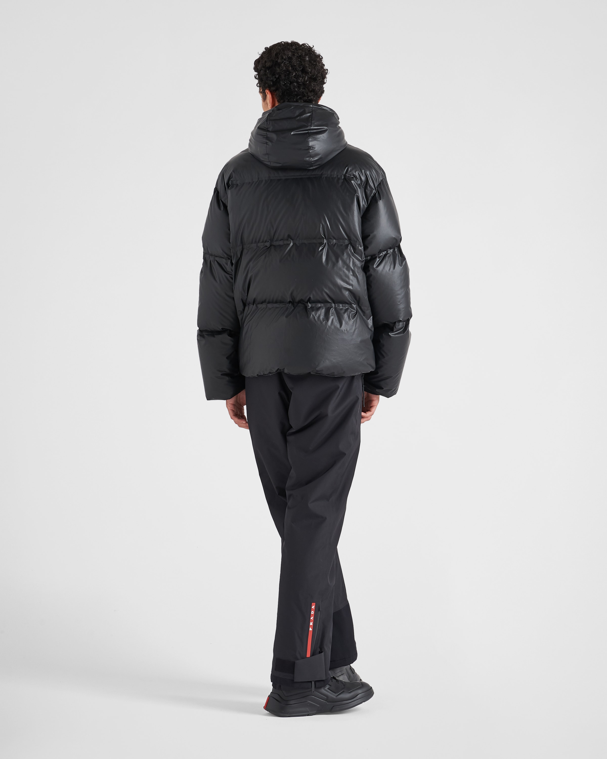 Prada Light Re-nylon Hooded Puffer Jacket - Black | Editorialist Prada Light Re-nylon Hooded Puffer Jacket - Black | Editorialist
