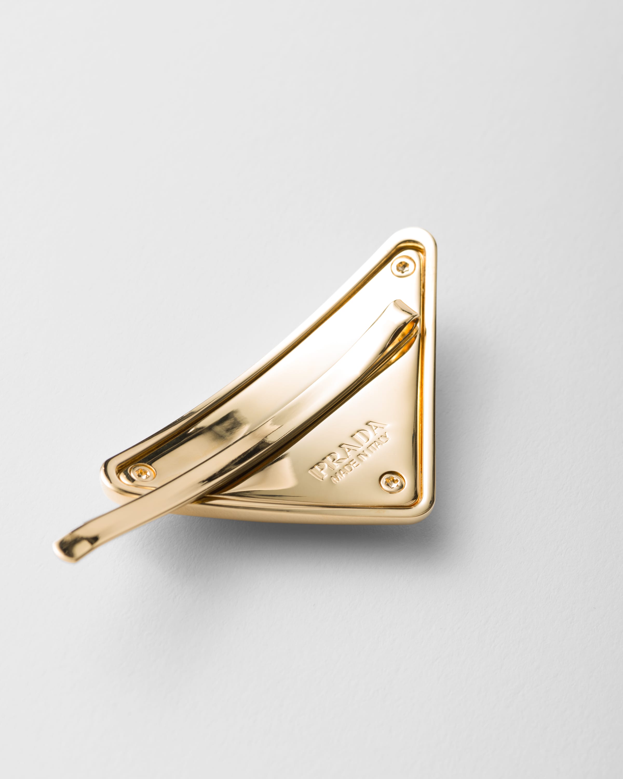 Prada Metal Hair Clips - Gold | Editorialist