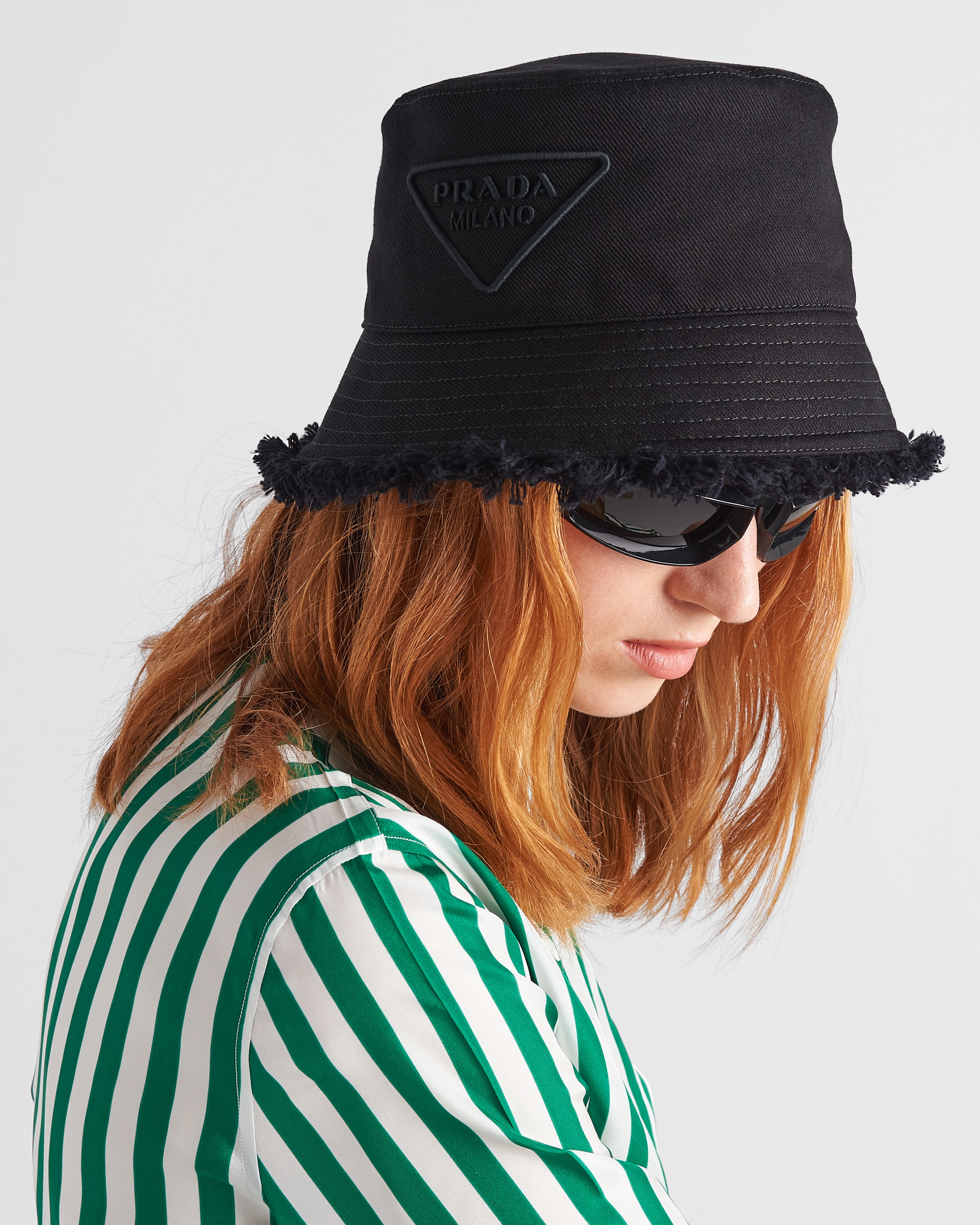 Prada Drill Bucket Hat Khaki Drill bucket hat | PRADA - United States main image 4