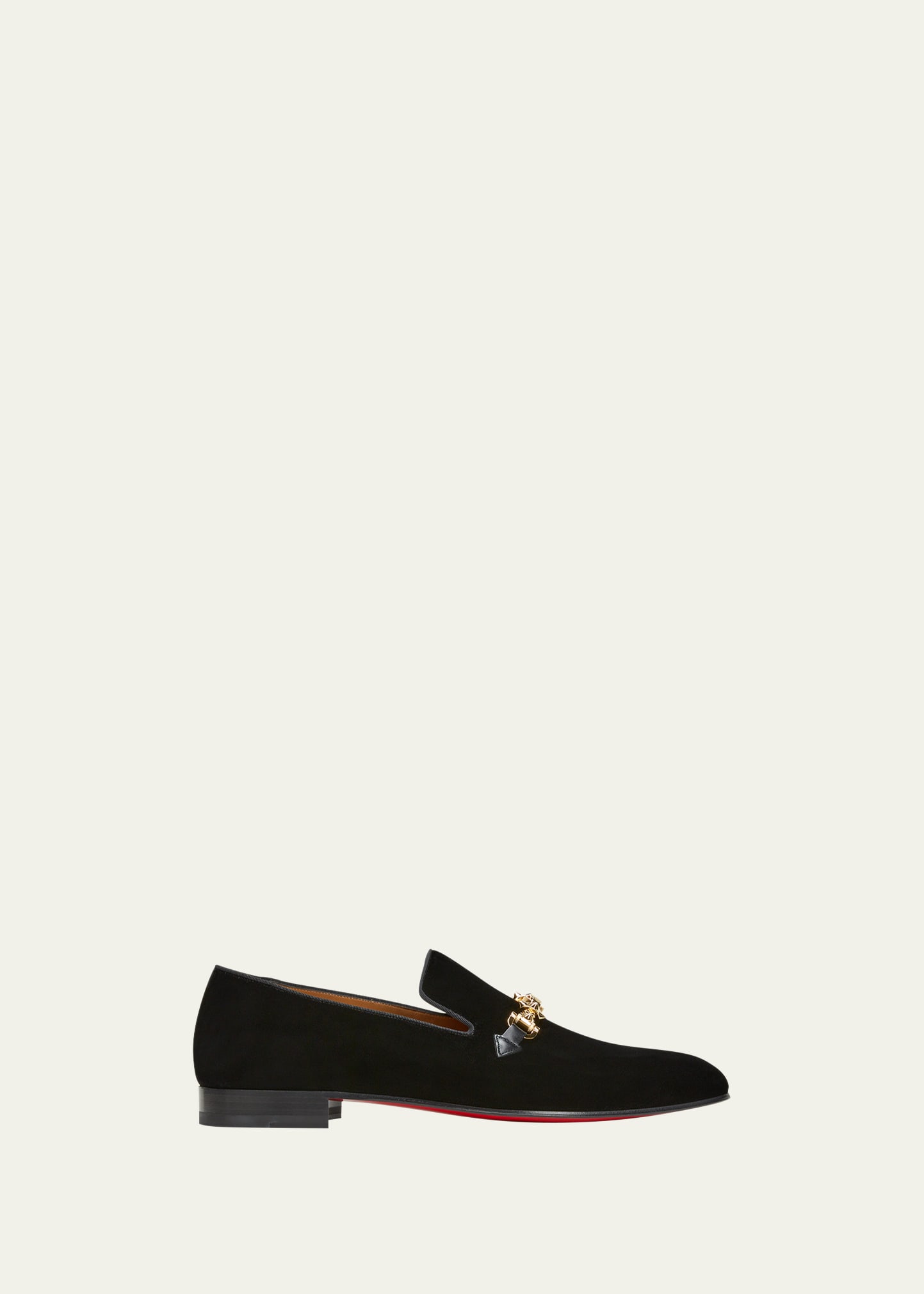 Christian Louboutin Equiswing Spike Strap Loafers - Black  display picture 1