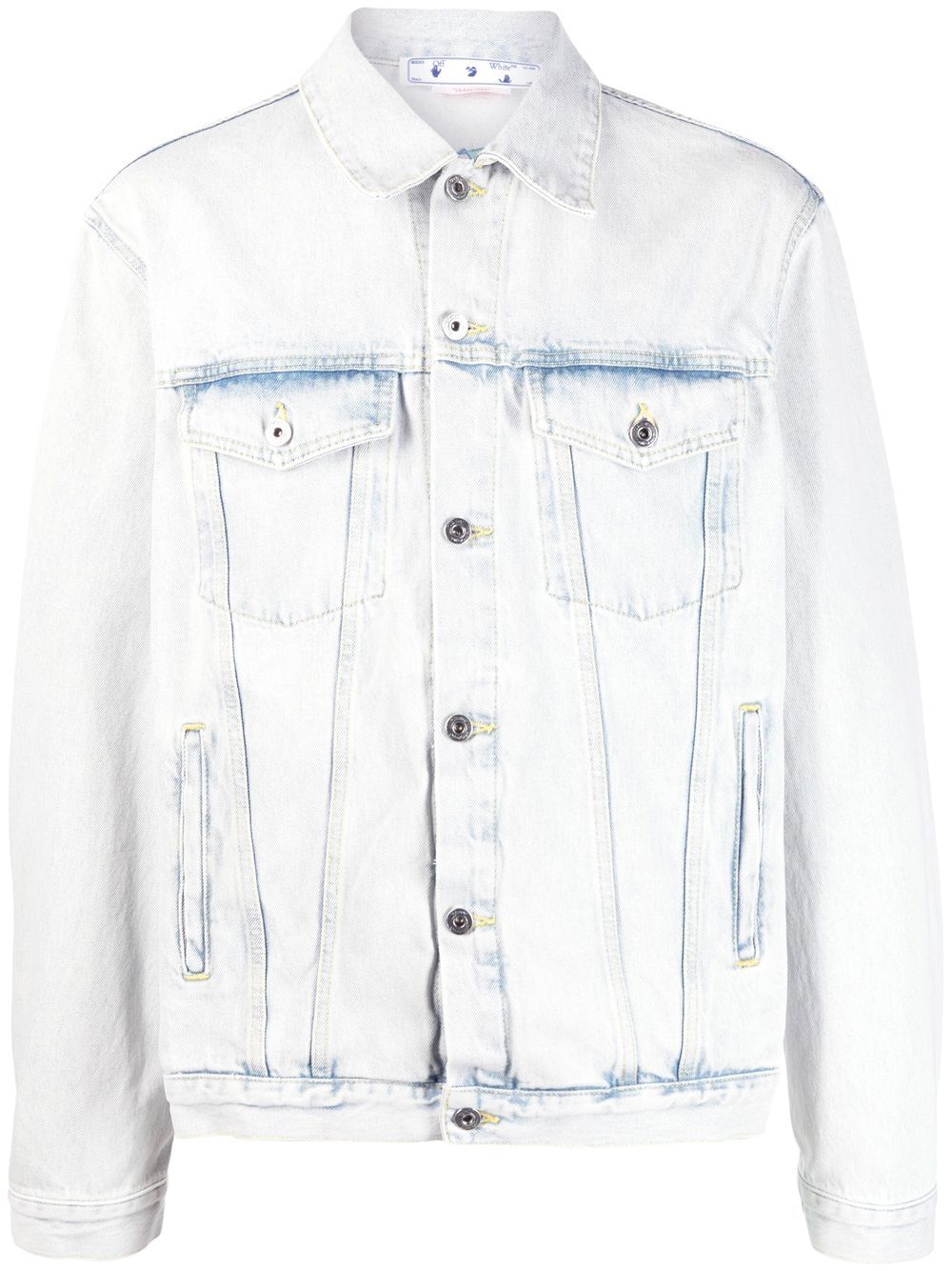 OFF-WHITE Bleached-Effect Denim Jacket