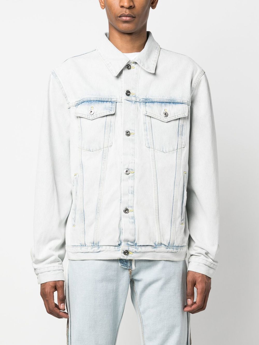 OFF-WHITE Bleached-Effect Denim Jacket