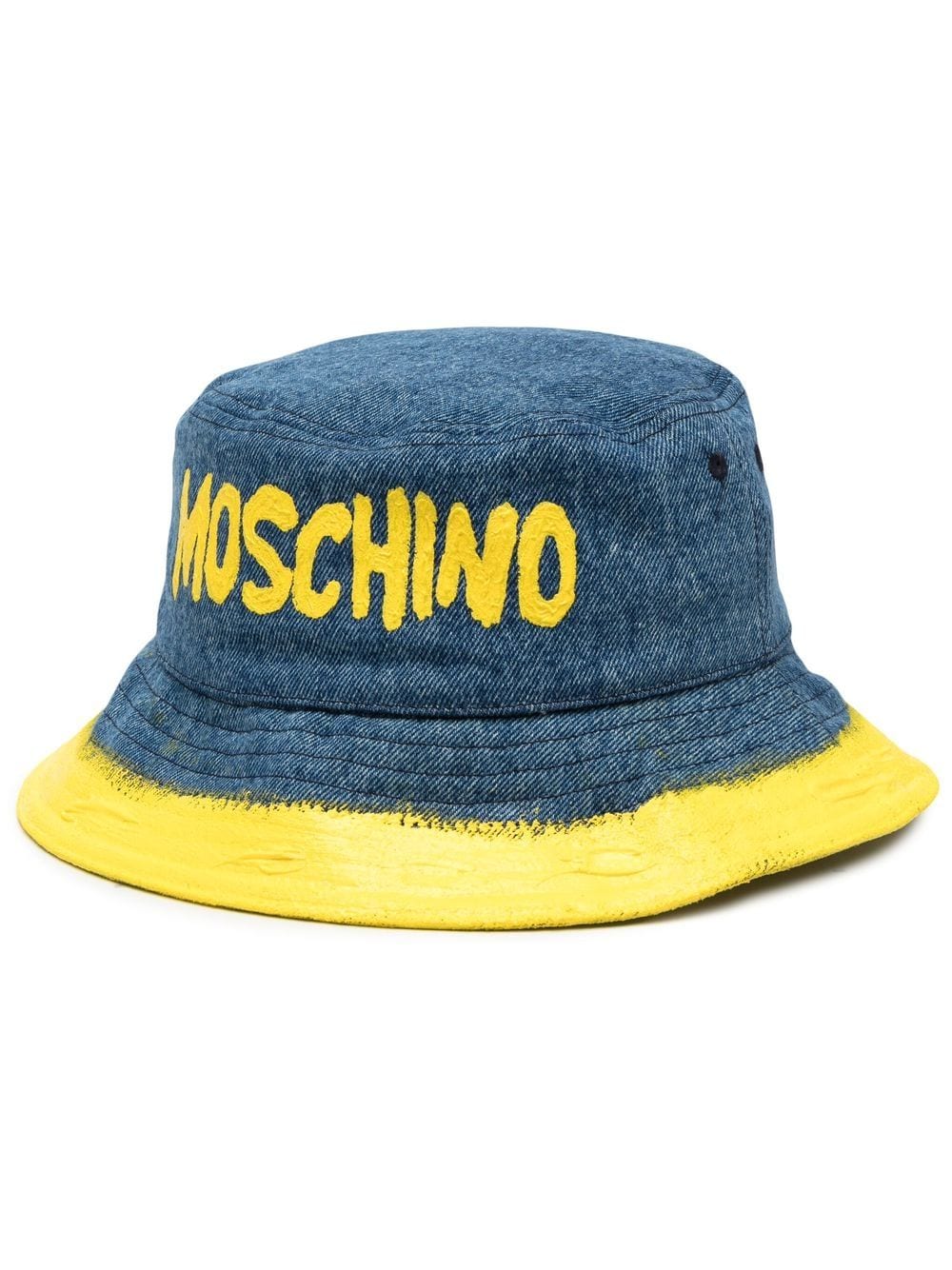 Moschino Dua-Tone Bucket Hat In Blue 50% Off Editorialist
