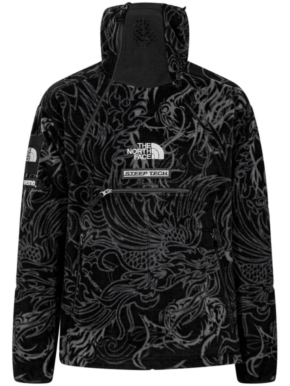 Supreme X The North Face Steep Tech Fleece Sweatshirt - Black