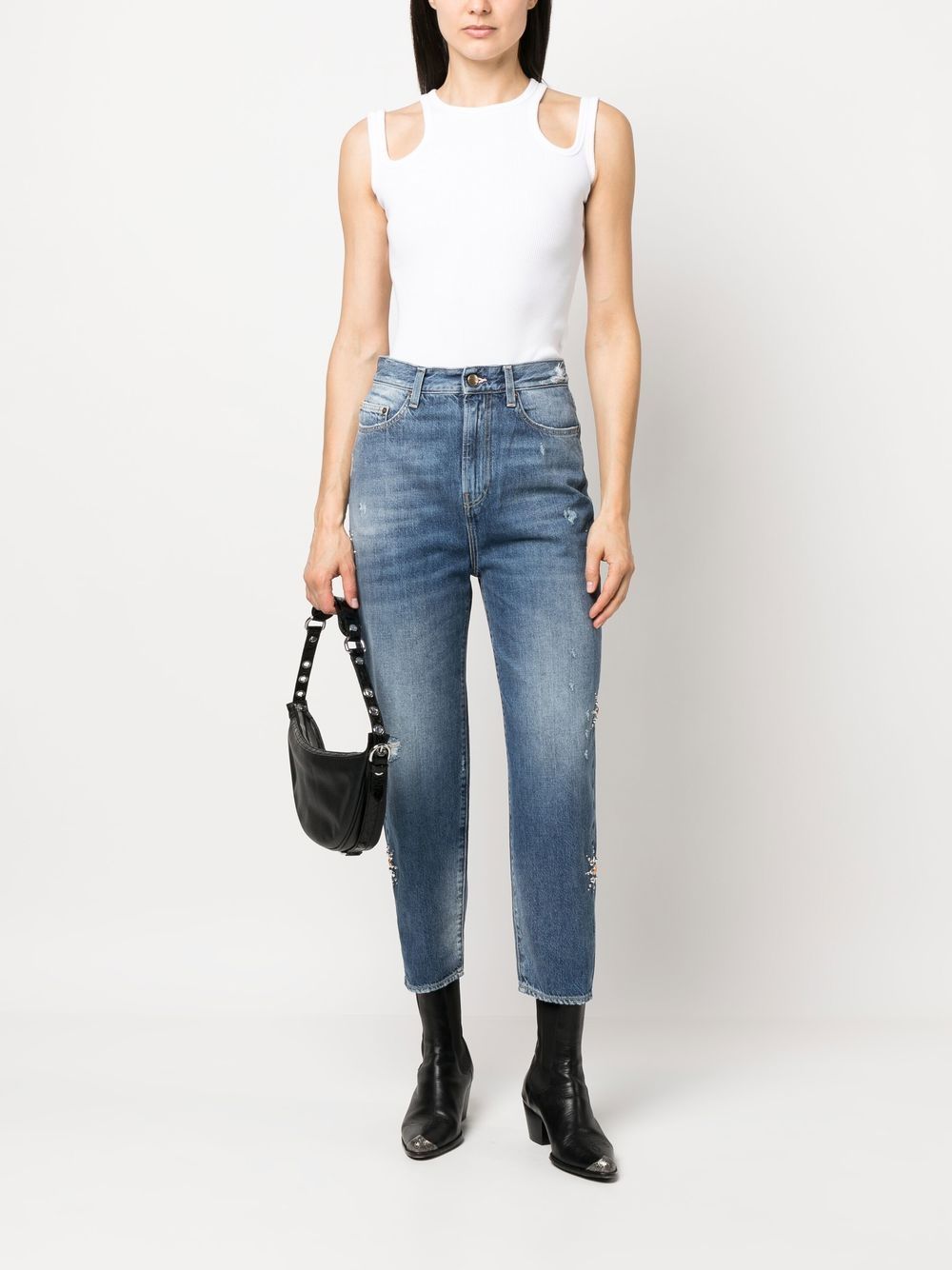 WASHINGTON DEE-CEE Washington Dee Cee High-Waisted Cropped Jeans