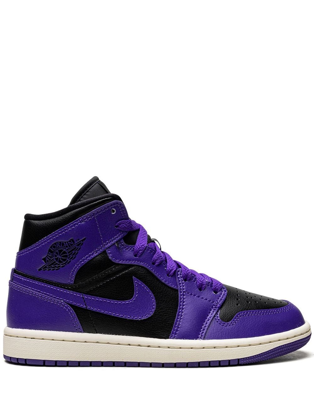 black and purple jordans