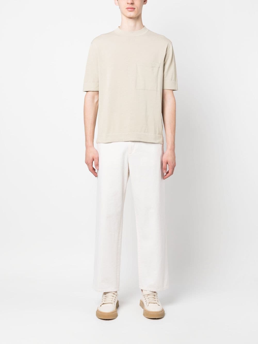 DELL'OGLIO chest-pocket plain t-shirt