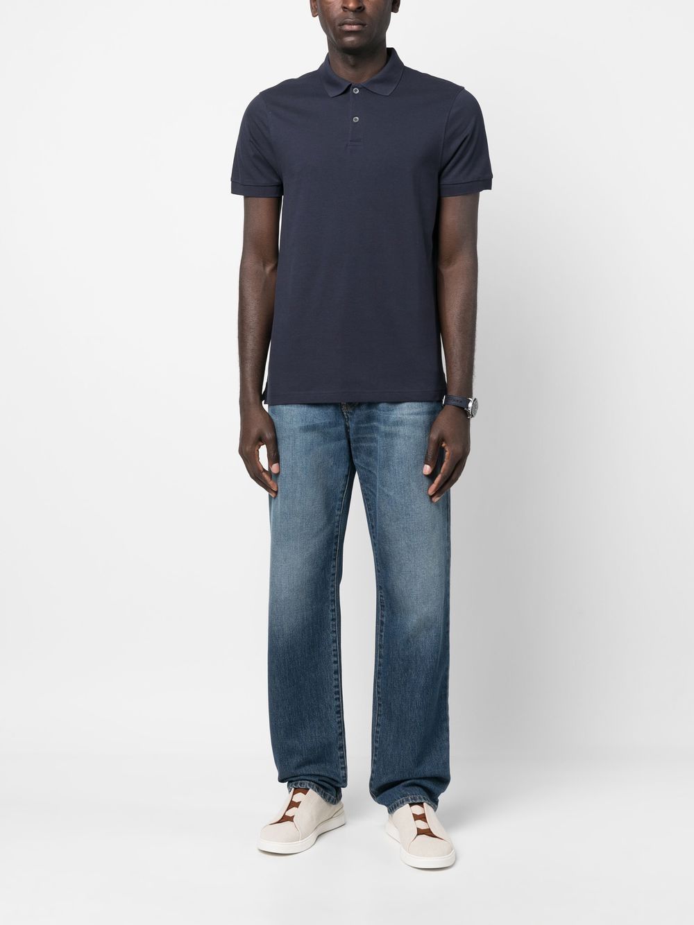 SUNSPEL short-sleeve cotton polo shirt