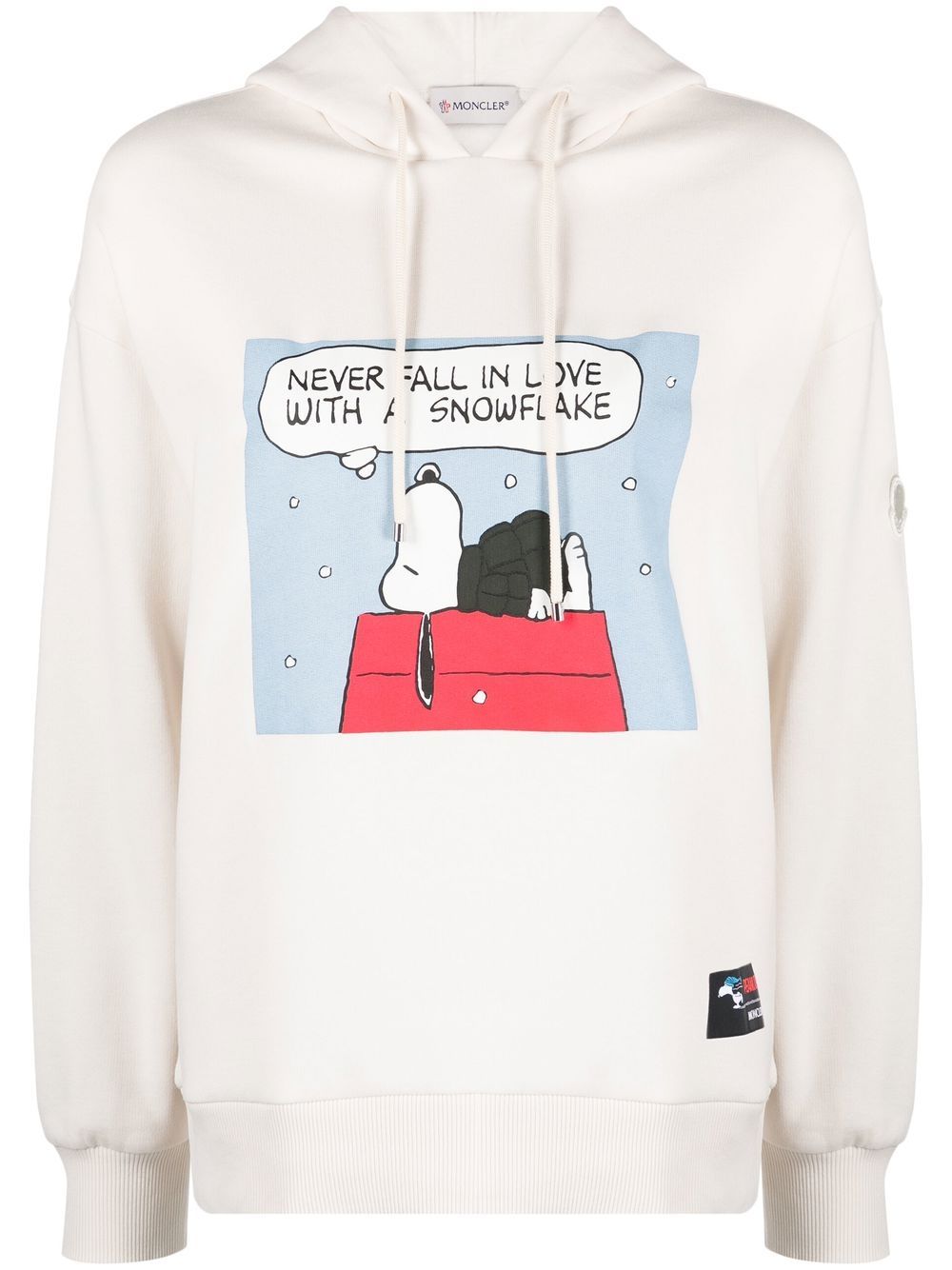 Moncler X Peanuts Drawstring Hoodie - White | Editorialist