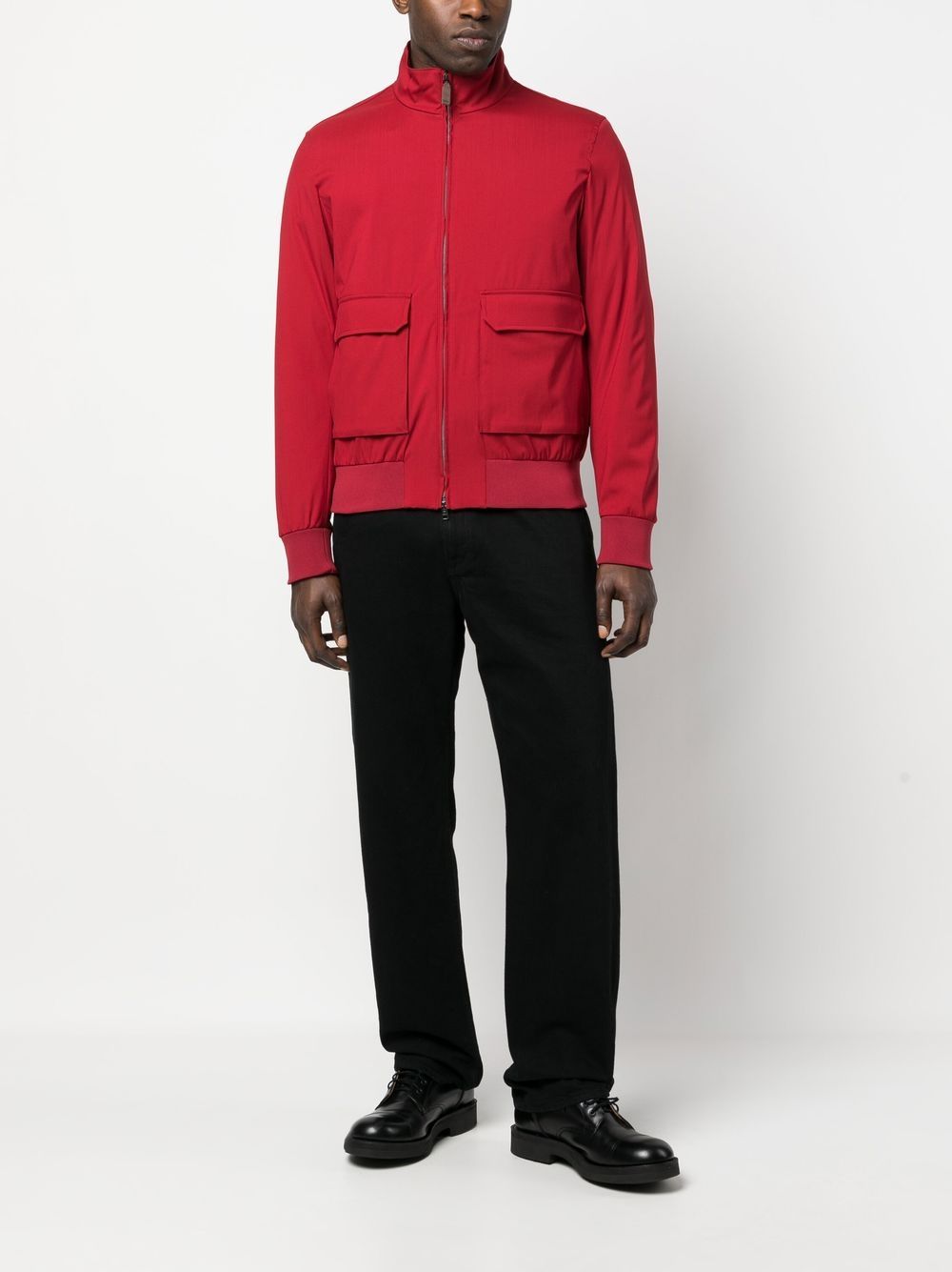 HERNO Zip-Up Bomber Jacket