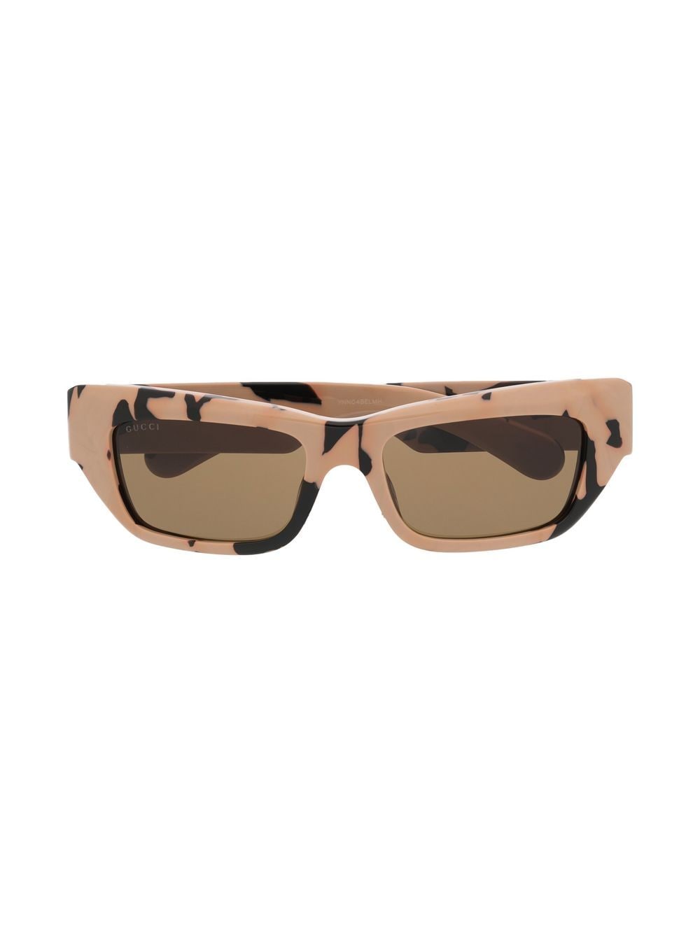 Gucci Camouflage-Pattern Biker Sunglasses - Neutrals  display picture 1