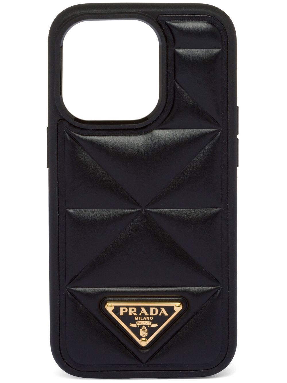 iPhone14pro PRADA ケース Prada Iphone 14 Pro Padded-Design Case - Black | Editorialist