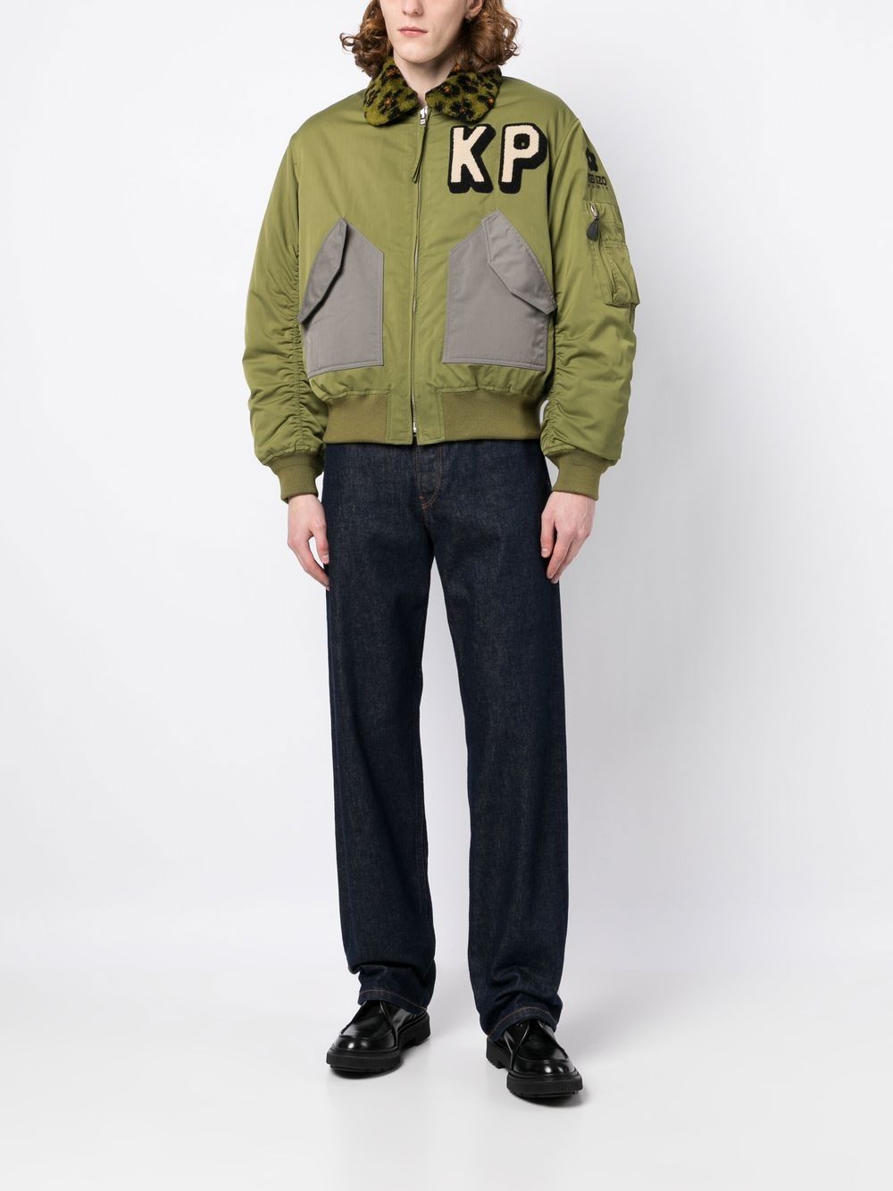 KENZO Kenzo Logo-Embroidered Bomber Jacket