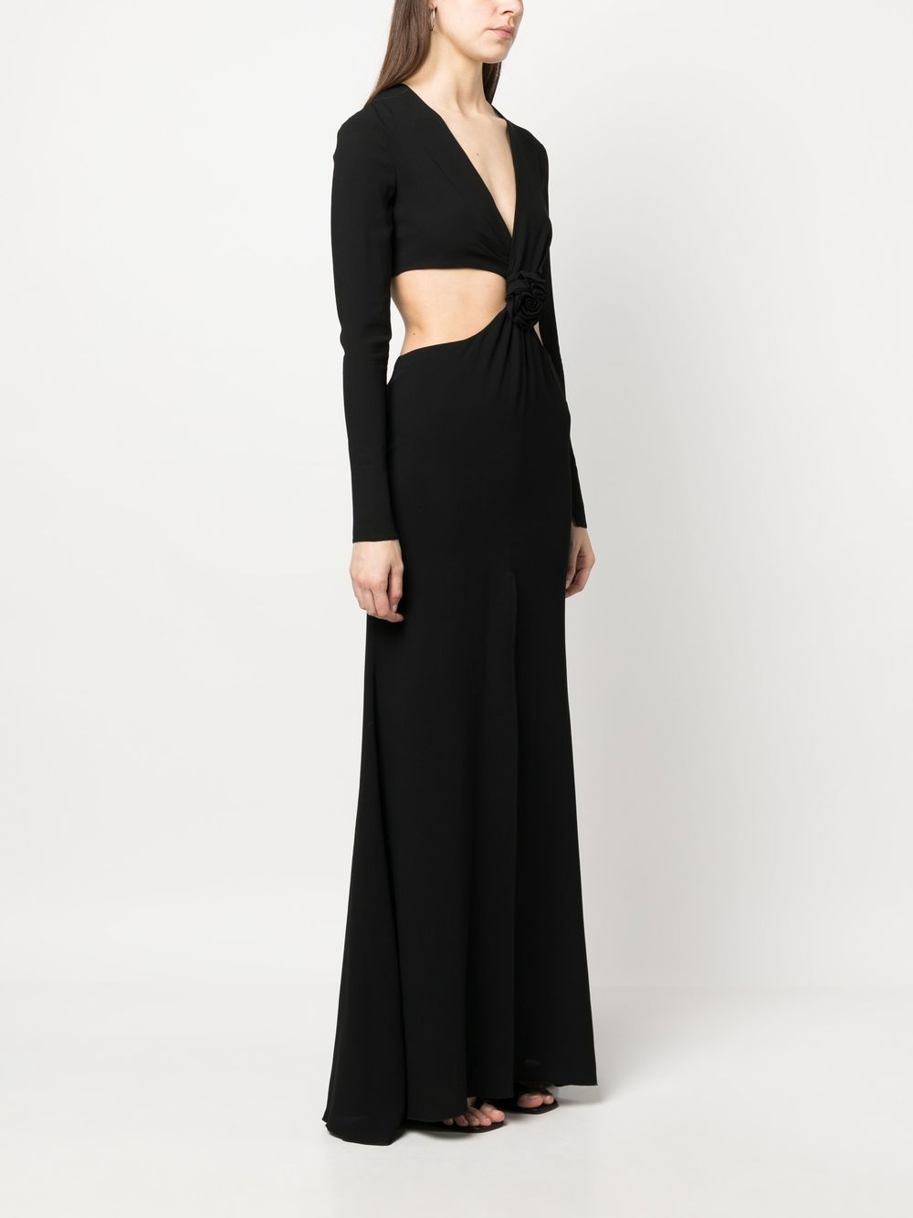 BLUMARINE Blumarine Cut-Out Panel Floor-Length Dress