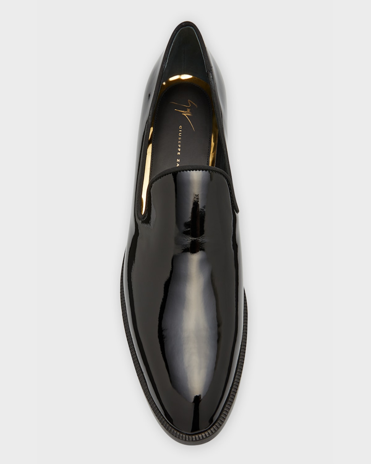 Giuseppe Zanotti Logo Patent Loafers Giuseppe Zanotti Patent Leather Crystal Embellishments Dress  main image 2