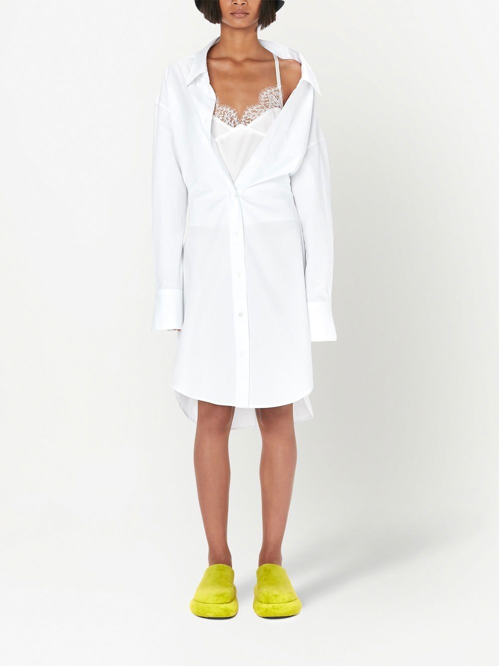 JW ANDERSON JW Anderson Lace-Detail Shirt Dress