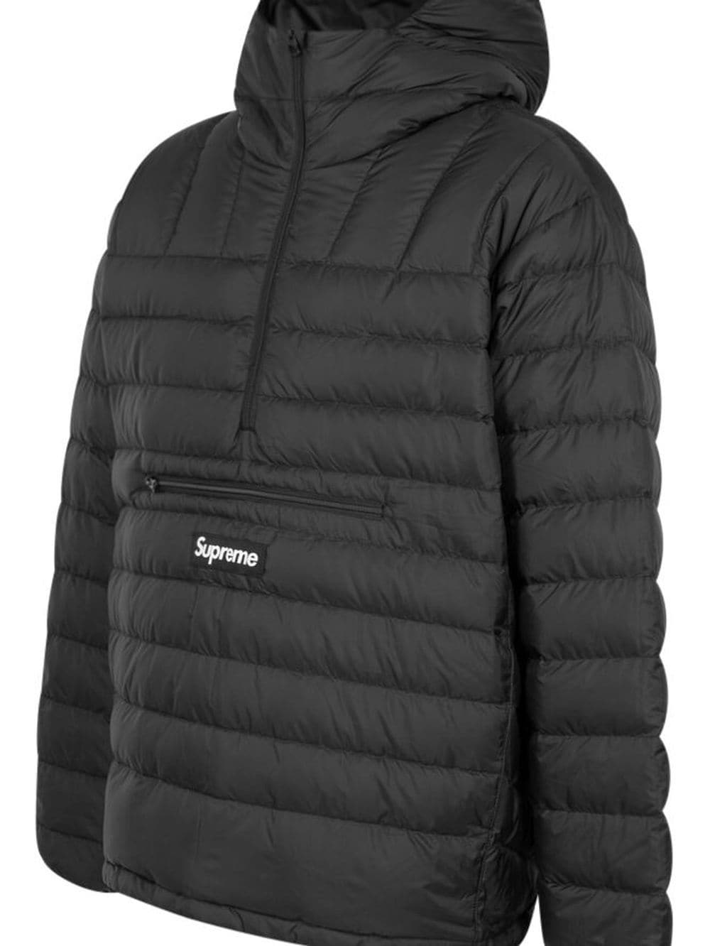 Supreme Micro Down Half-Zip Pullover Jacket - Black | Editorialist