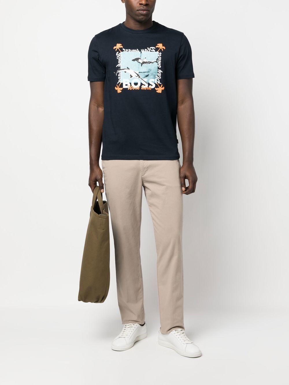 BOSS BOSS Low-Rise Chino Trousers