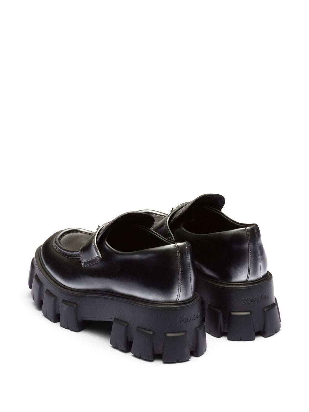 Prada Monolith Ombre Leather Loafers MONOLITH OMBRÉ BRUSHED LEATHER LOAFERS - Helga Design main image 2