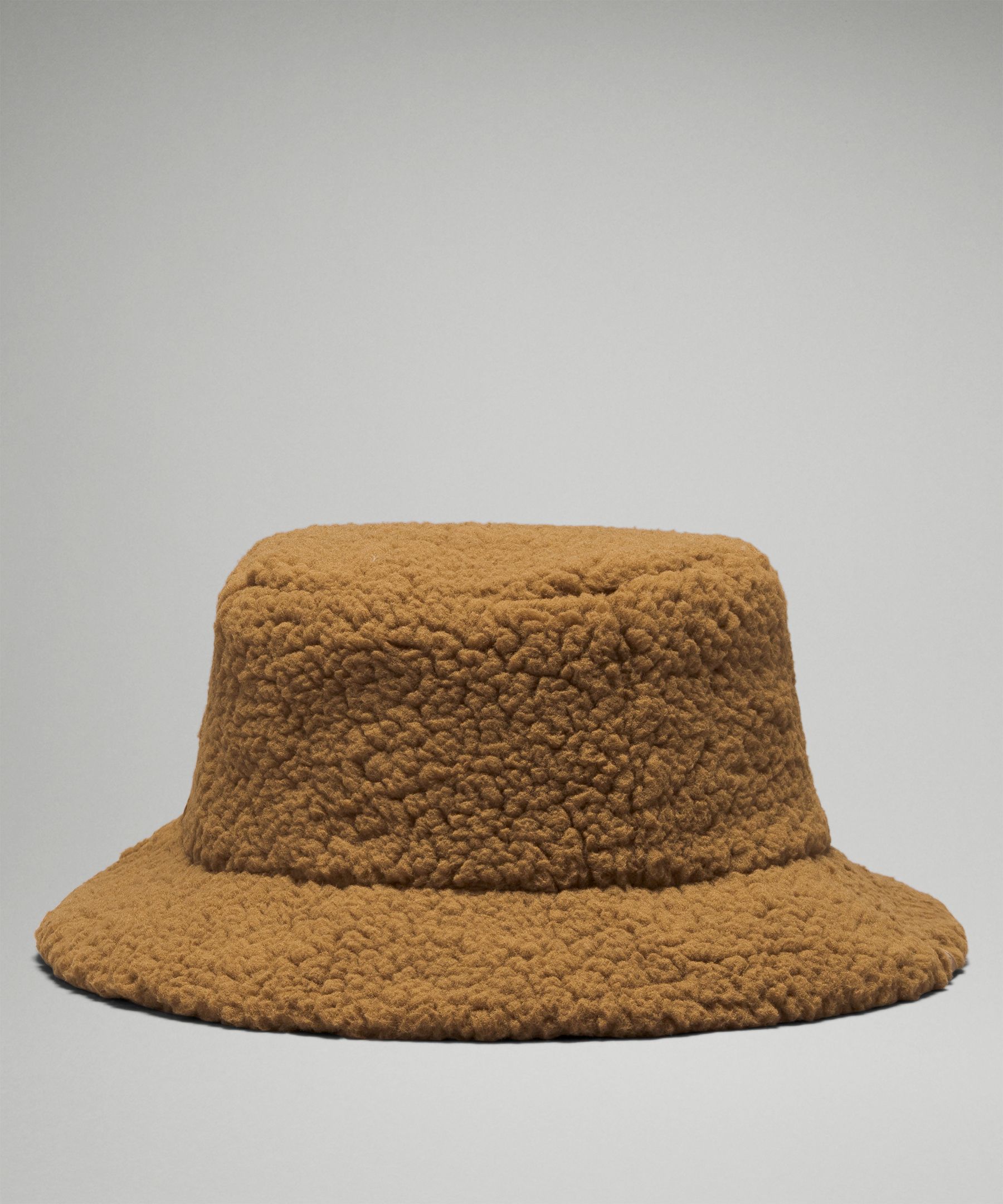 Lululemon Textured Fleece Bucket Hat L/XL  Brown Teddy Sherpa Cozy Winter Unisex Textured Fleece Bucket Hat in Natural Ivory : r/lululemon main image 4
